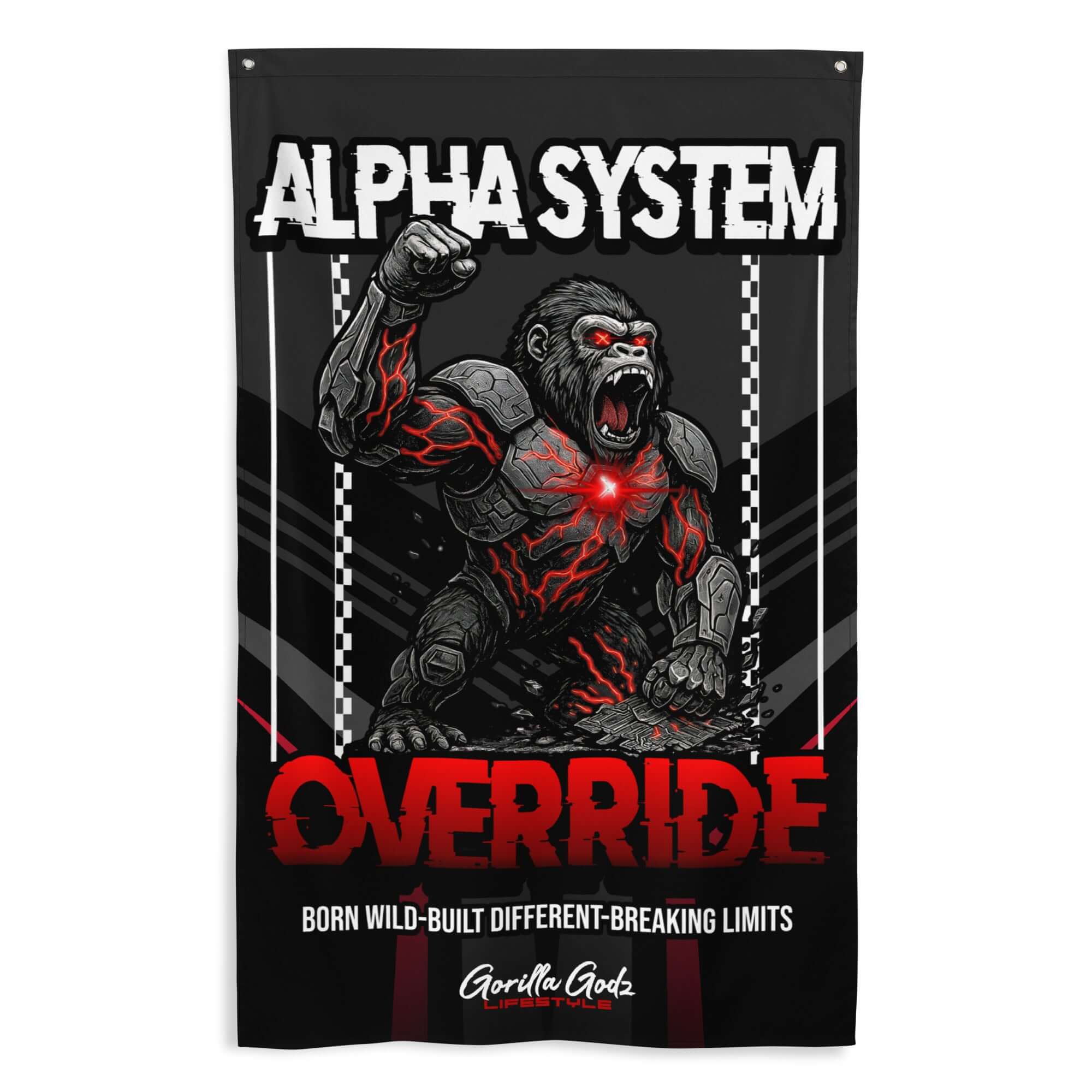 ALPHA SYSTEM OVERRIDE — GORILLA GODZ FLAG